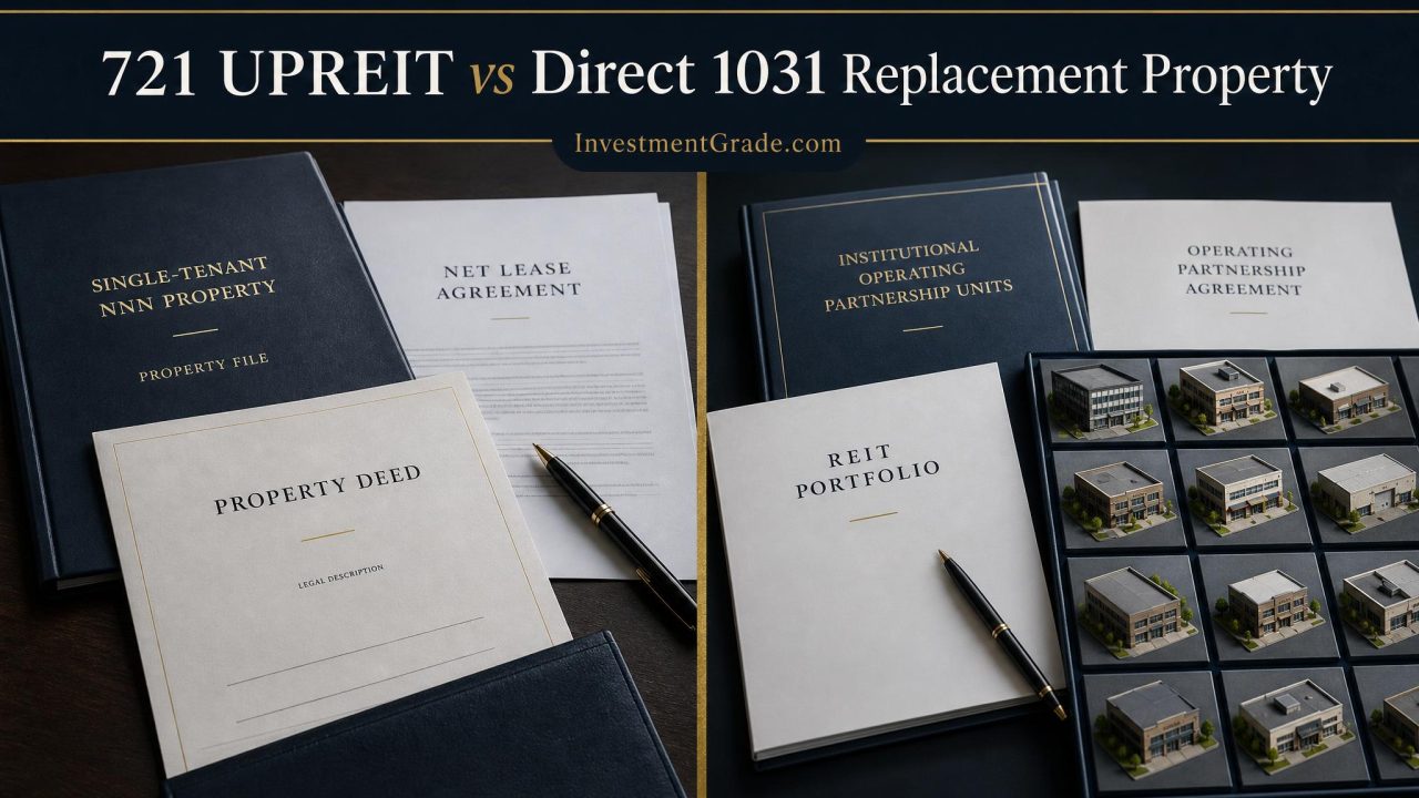 721 UPREIT vs Direct 1031 Replacement Property